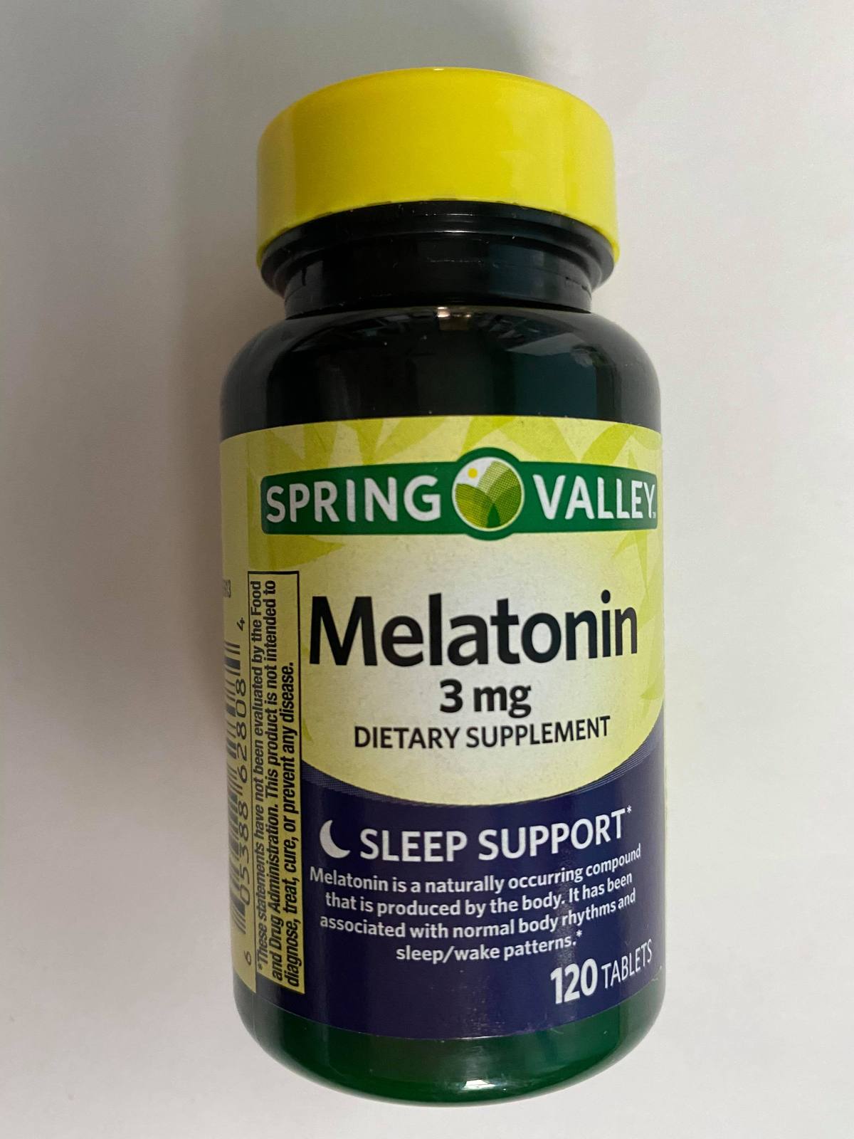 Spring Valley Melatonin 3 mg Sleep support ( 120 tablets ) 3mg help ...