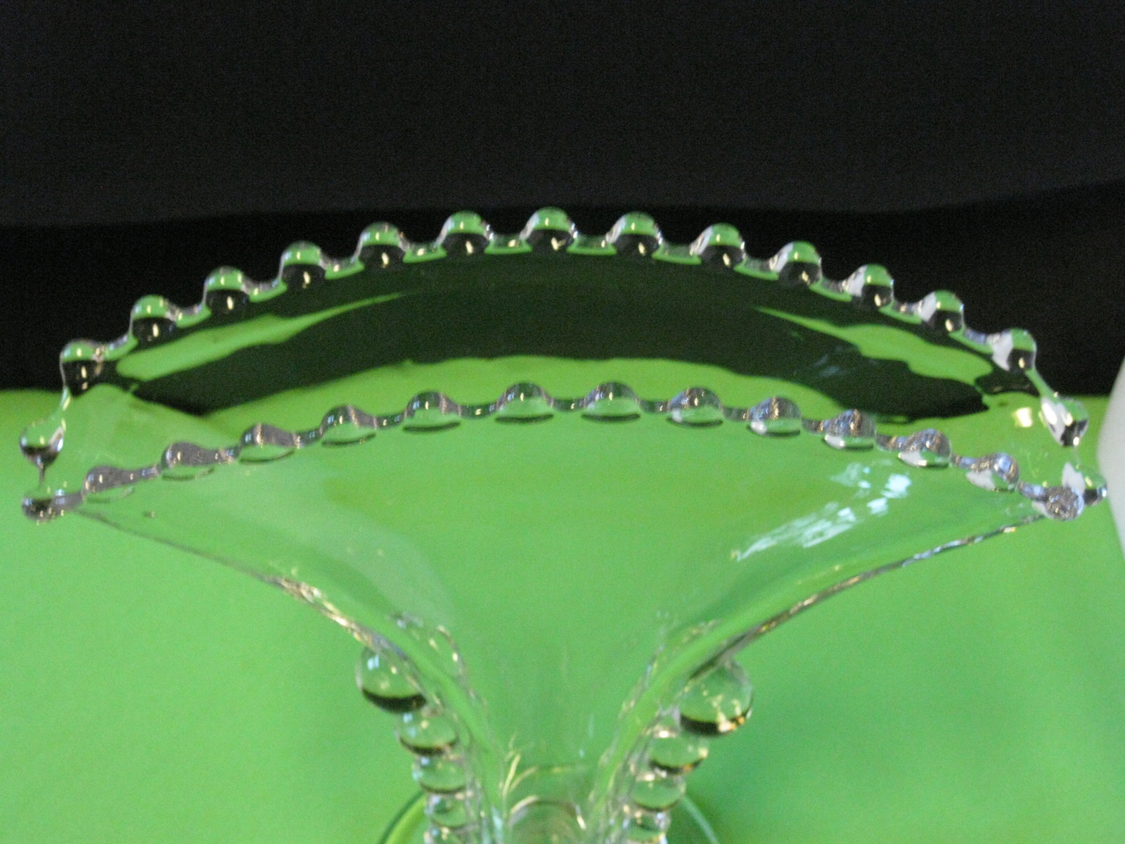 Elegant Imperial Glass Candlewick 8" Fan Vase Made in USA - Other North ...