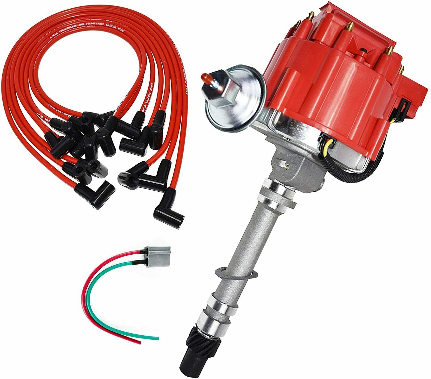 Chevy GM SB BB Corvette HEI Distributor 62-74 283 350 383 400 8mm Spark ...