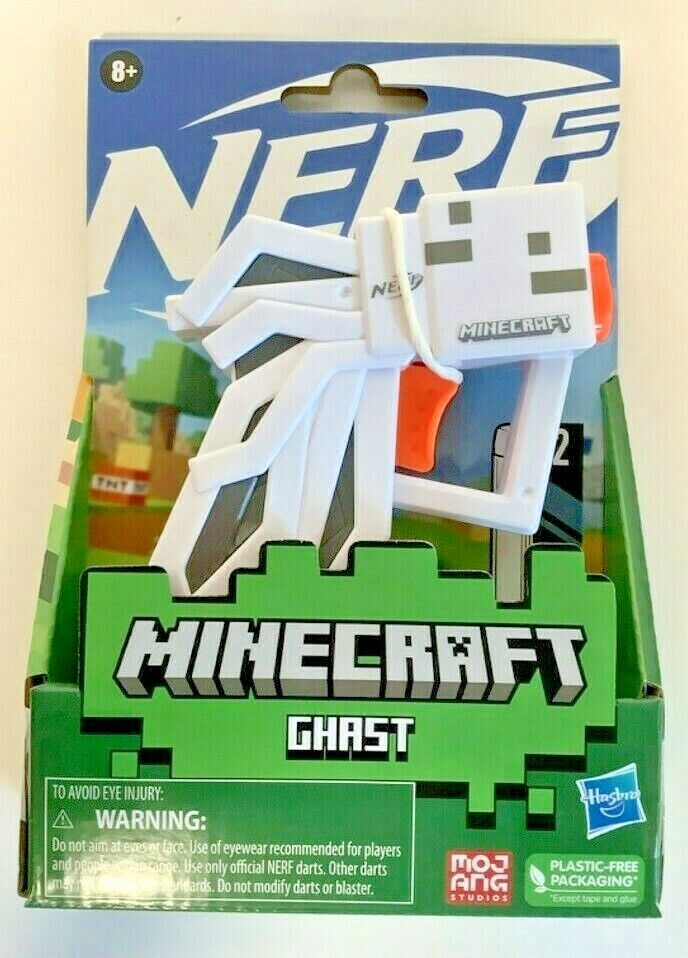 NEW Hasbro F4421 Nerf MicroShots Minecraft GHAST Mini Blaster Gun ...