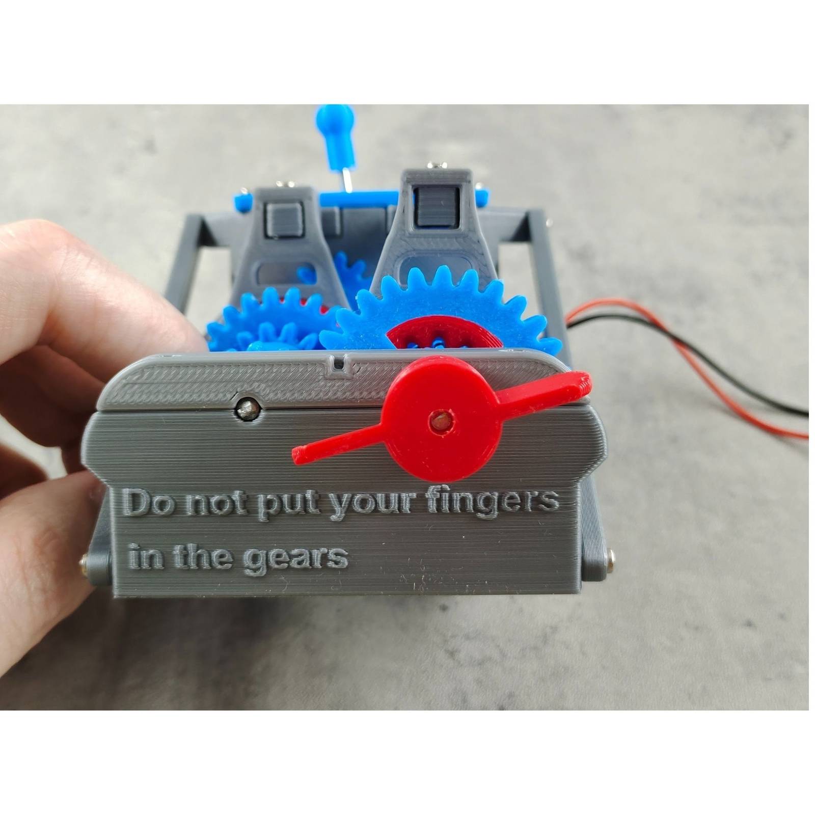 3D- printed Gearbox model, Shift gear available, speed changing box ...