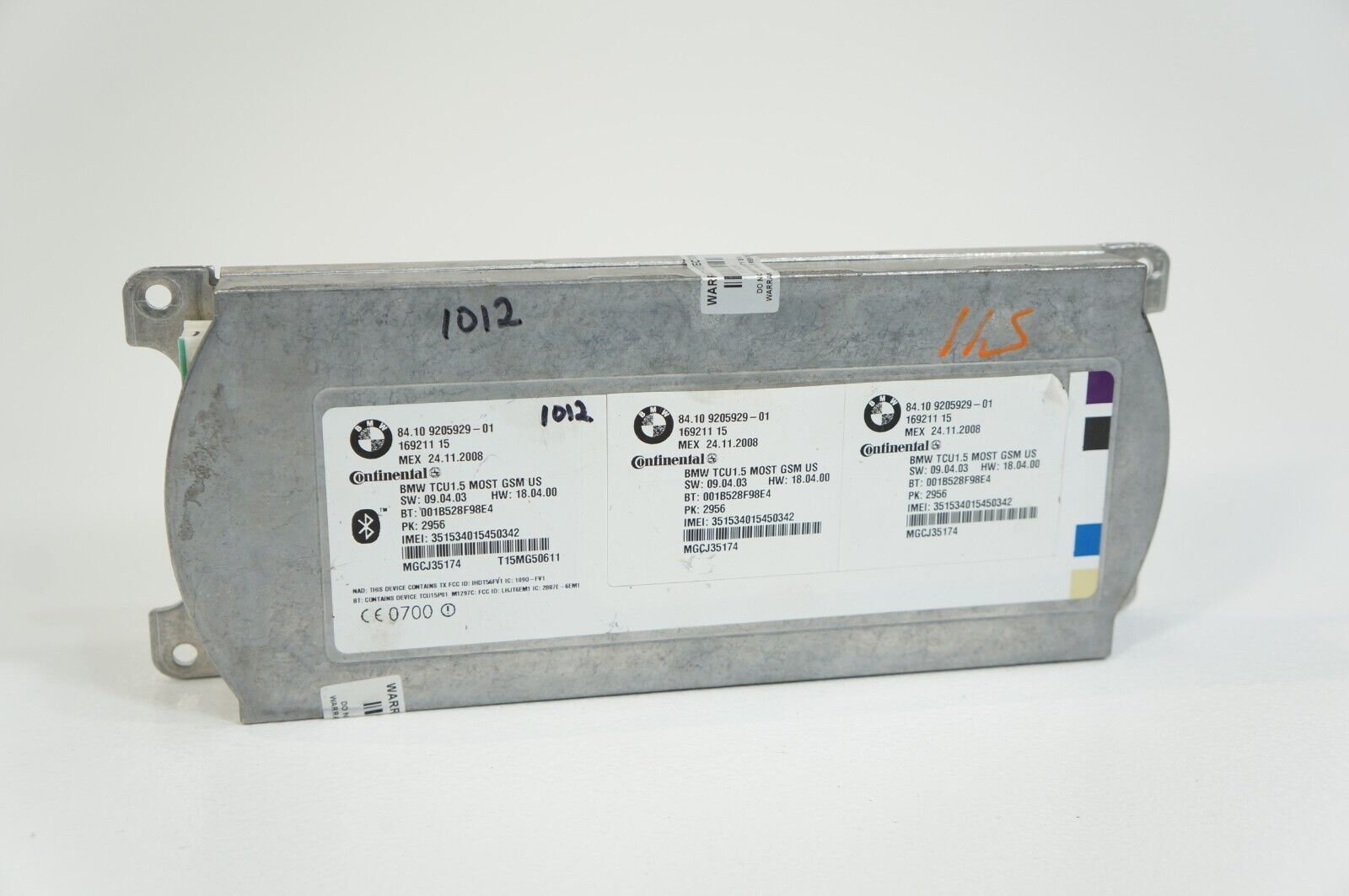 2009-2012 bmw 750li 760li 740i telematics control module unit bluetooth ...