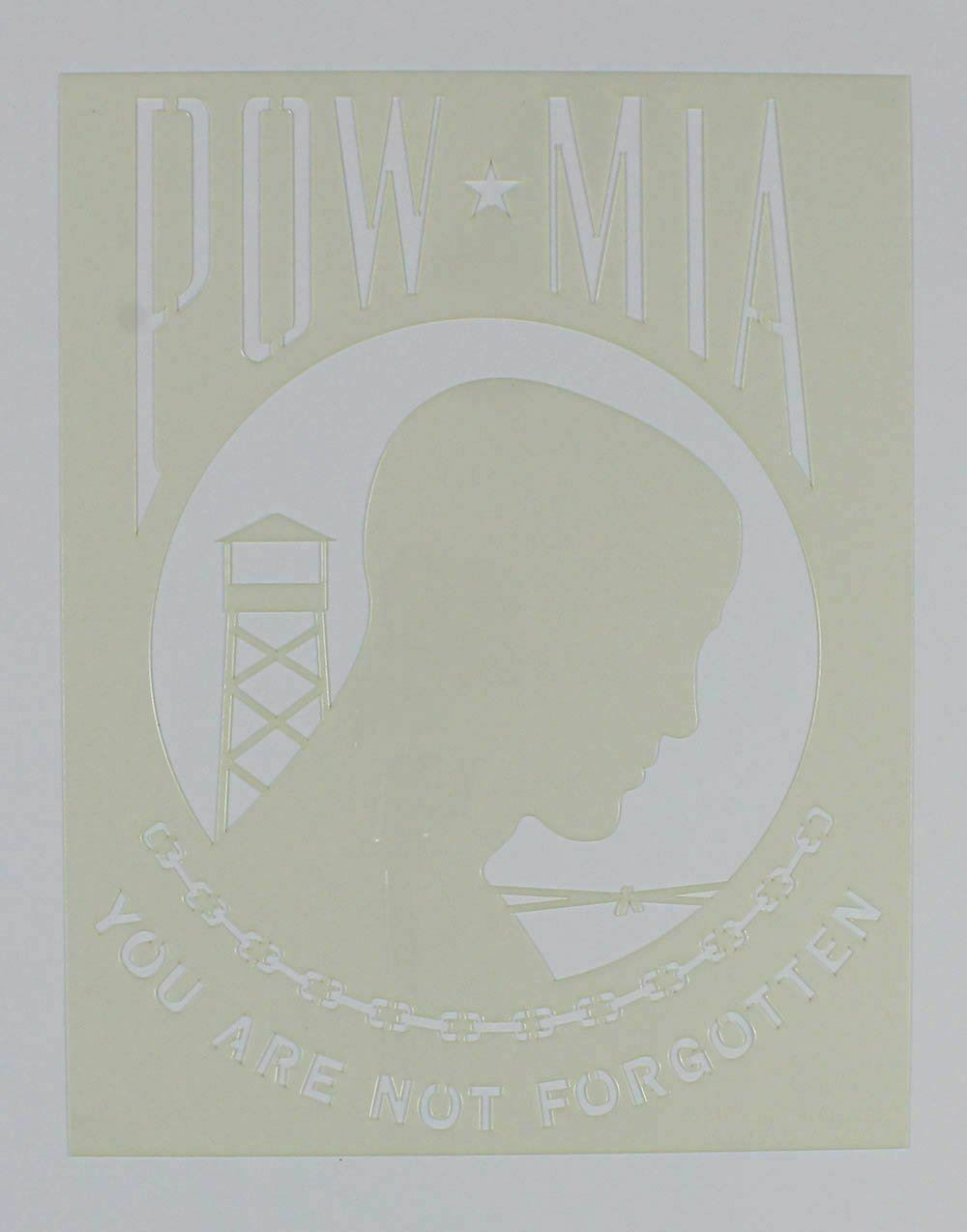 POW-MIA Flag Stencil 10.5" x 13.42" Painting /Crafts/ Templates - Quilt ...