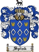 Spink Family Crest / Coat of Arms JPG or PDF Image Download - Coat of Arms