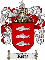 Roche Family Crest / Coat of Arms JPG or PDF Image Download - Coat of Arms