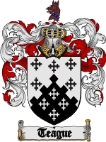 Teague Family Crest / Coat of Arms JPG or PDF Image Download - Coat of Arms
