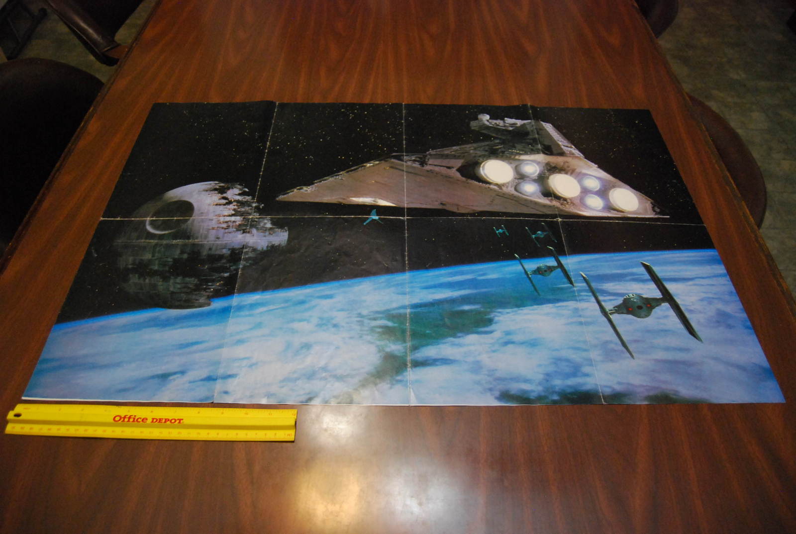 VINTAGE Return of the Jedi Booklet Poster Death Star Destroyer over ...