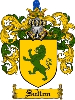 Sutton Family Crest / Coat of Arms JPG or PDF Image Download - Coat of Arms