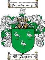 O'Ahern Family Crest / Coat of Arms JPG or PDF Image Download - Coat of ...