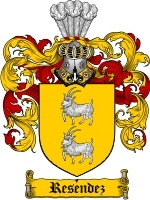 Resendez Family Crest / Coat of Arms JPG or PDF Image Download - Coat ...