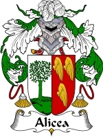 Alicea Family Crest / Coat of Arms JPG or PDF Image Download - Coat of Arms