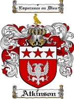 Atkinson Family Crest / Coat of Arms JPG or PDF Image Download - Coat ...