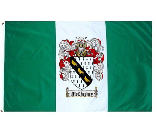 Mcchesney Coat of Arms Flag / Family Crest Flag - Coat of Arms