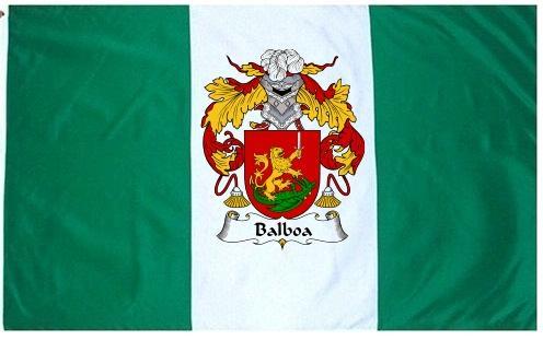 Balboa Coat of Arms Flag / Family Crest Flag - Coat of Arms