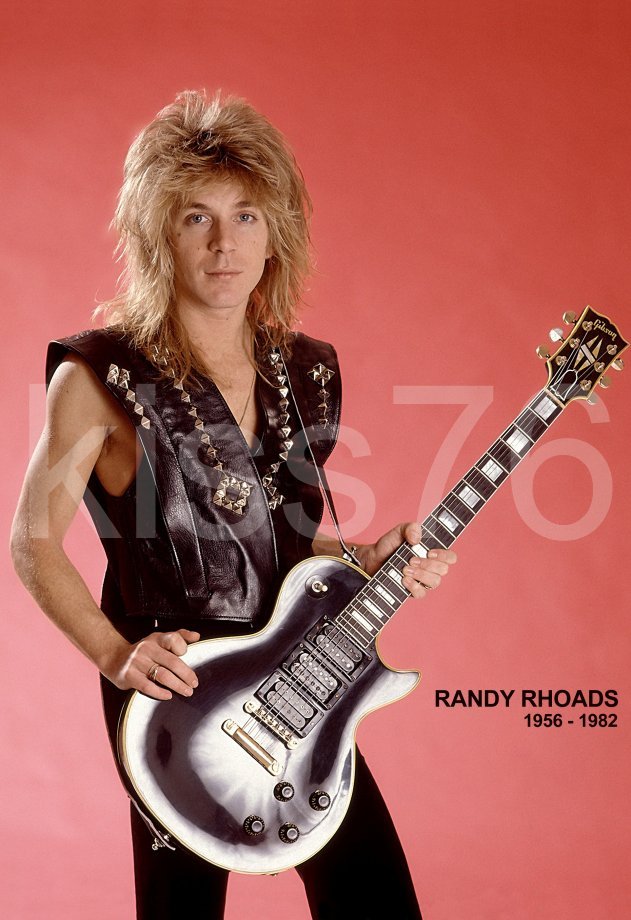 Randy Rhoads 24 x 35 1980's Custom Memorial Poster - Rock Concert Ozzy ...