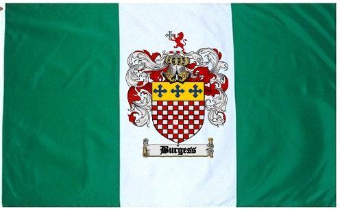 Burgess Coat of Arms Flag / Family Crest Flag - Coat of Arms
