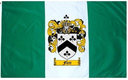 Flett Coat of Arms Flag / Family Crest Flag - Coat of Arms