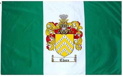 Clare Coat of Arms Flag / Family Crest Flag - Coat of Arms