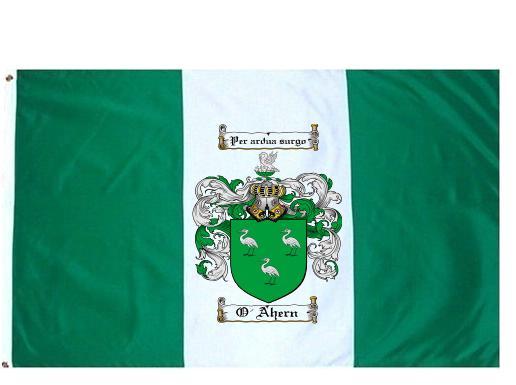 O'Ahern Coat of Arms Flag / Family Crest Flag - Coat of Arms