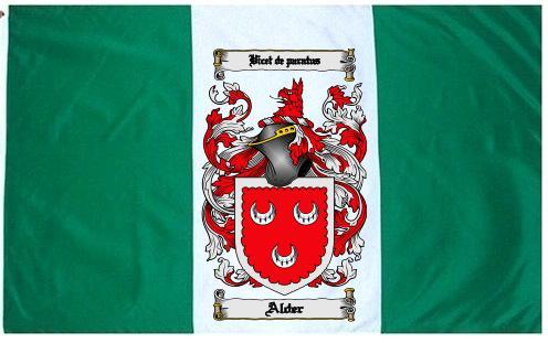 Alder Coat of Arms Flag / Family Crest Flag - Coat of Arms