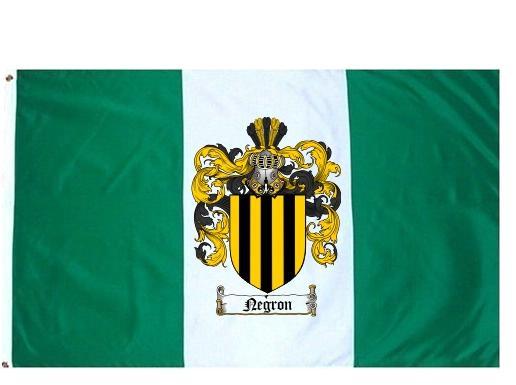 Negron Coat of Arms Flag / Family Crest Flag and similar items
