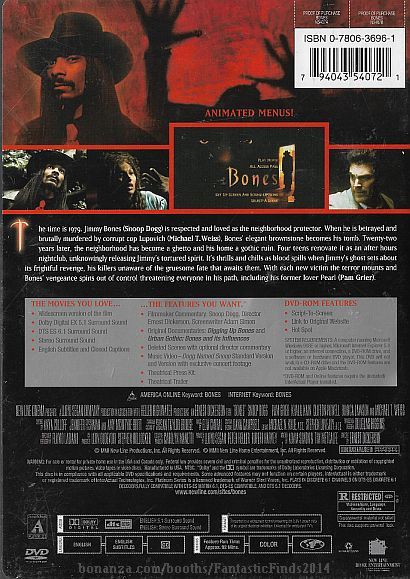 DVD - Bones (2001) *Pam Grier / Bianca Lawson / Snoop Dogg / Horror ...