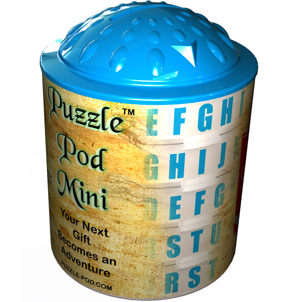 Puzzle Pod Mini Cryptex Gift Puzzle Box, Brain Teaser Money Puzzle and ...