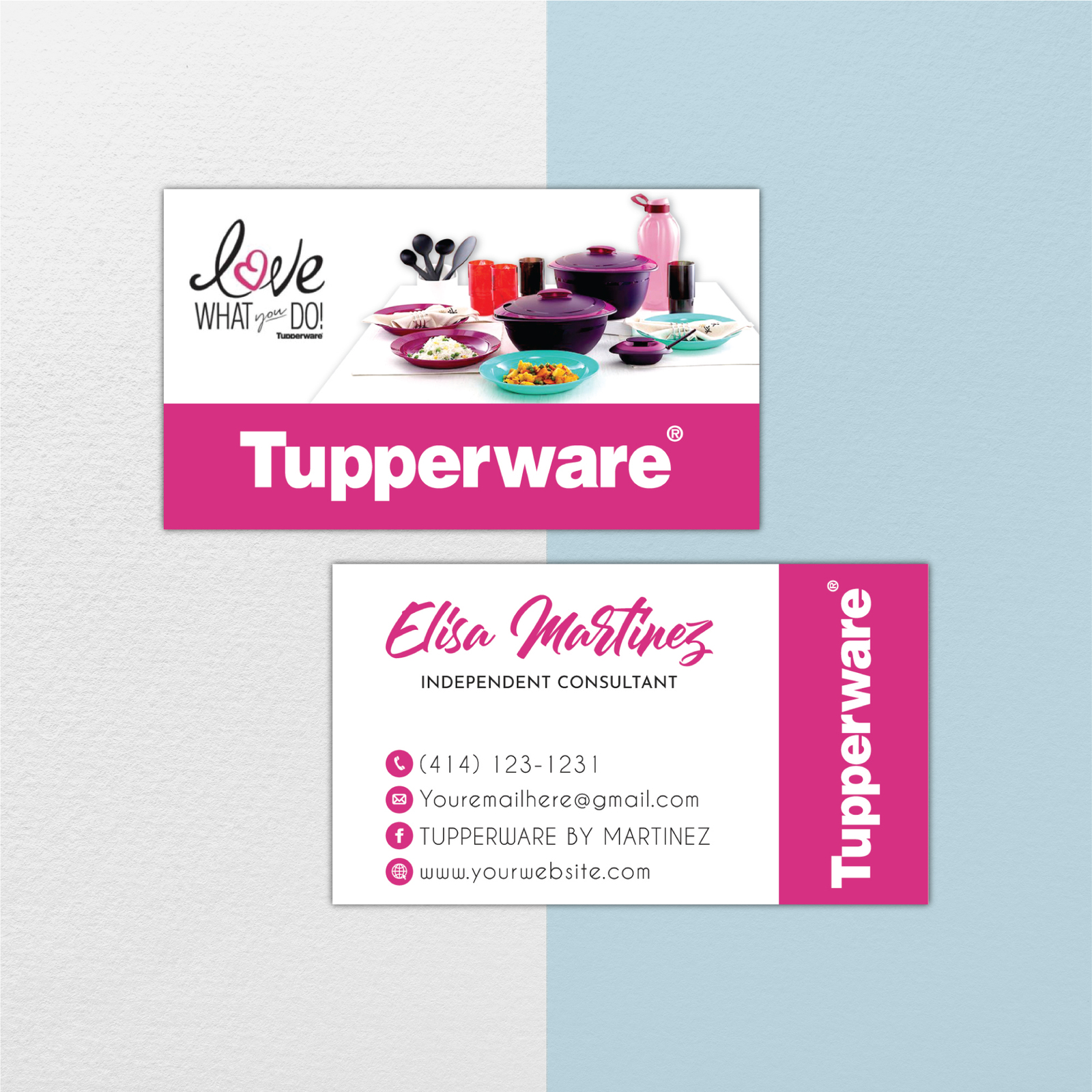 Tupperware Business Card Personalized Tupperware Card Tupperware ...
