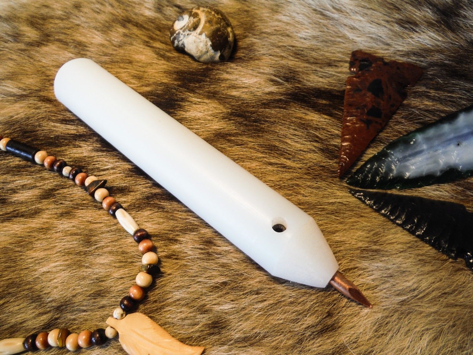 NEW XXL PRESSURE FLAKER TOOL Flint Knapping Primitive Skinning Knife ...