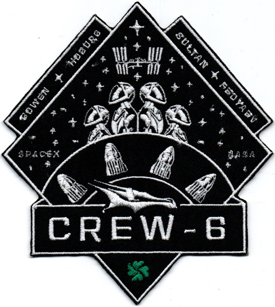 Human Space Flights SpaceX Crew-6 #2 Dragon Endeavour USA Badge Iron On ...