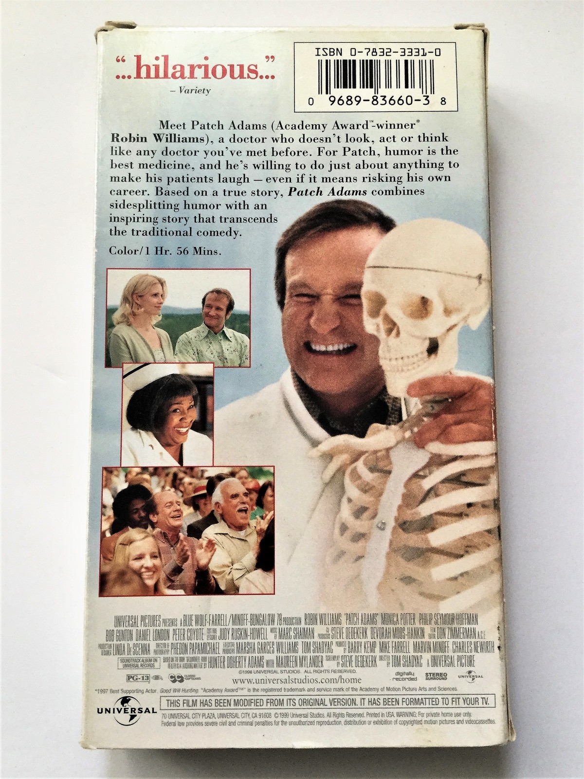 PATCH ADAMS with Robin Williams VHS 1997 - VHS Tapes