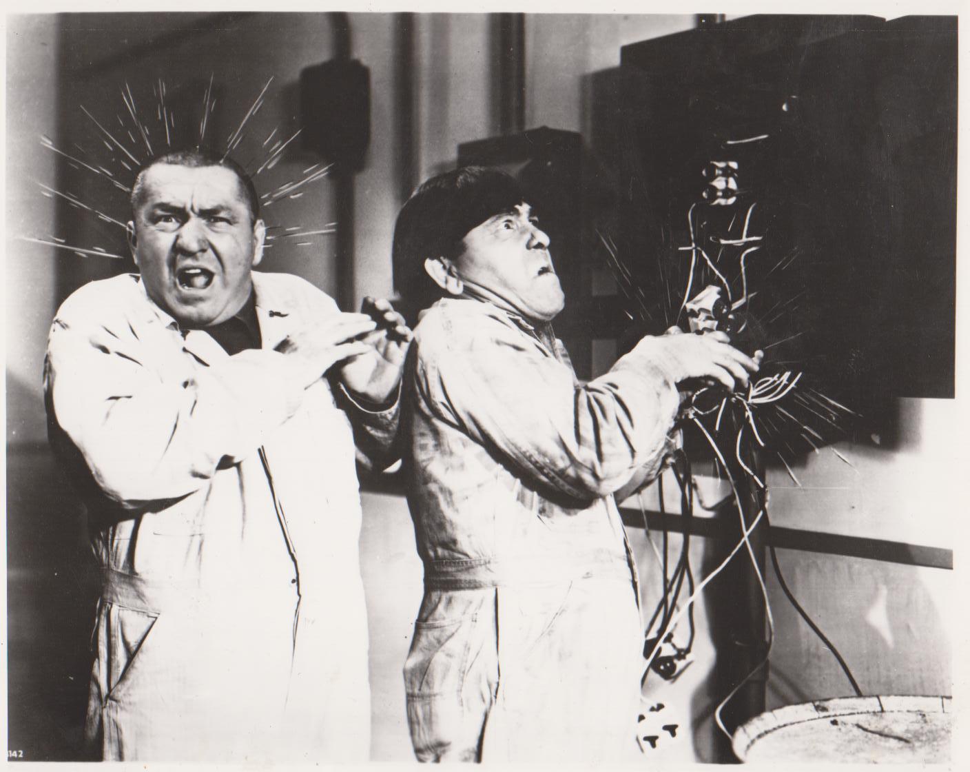 3 Stooges Curly Moe Telephone Vintage 8X10 BW TV Memorabilia Photo ...