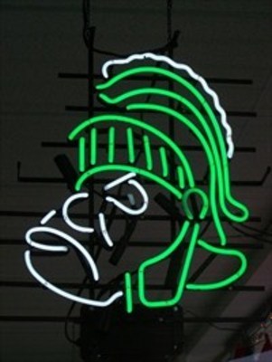 NCAA Michigan State University Msu Spartans Beer Bar Neon Sign 16" x 13 ...