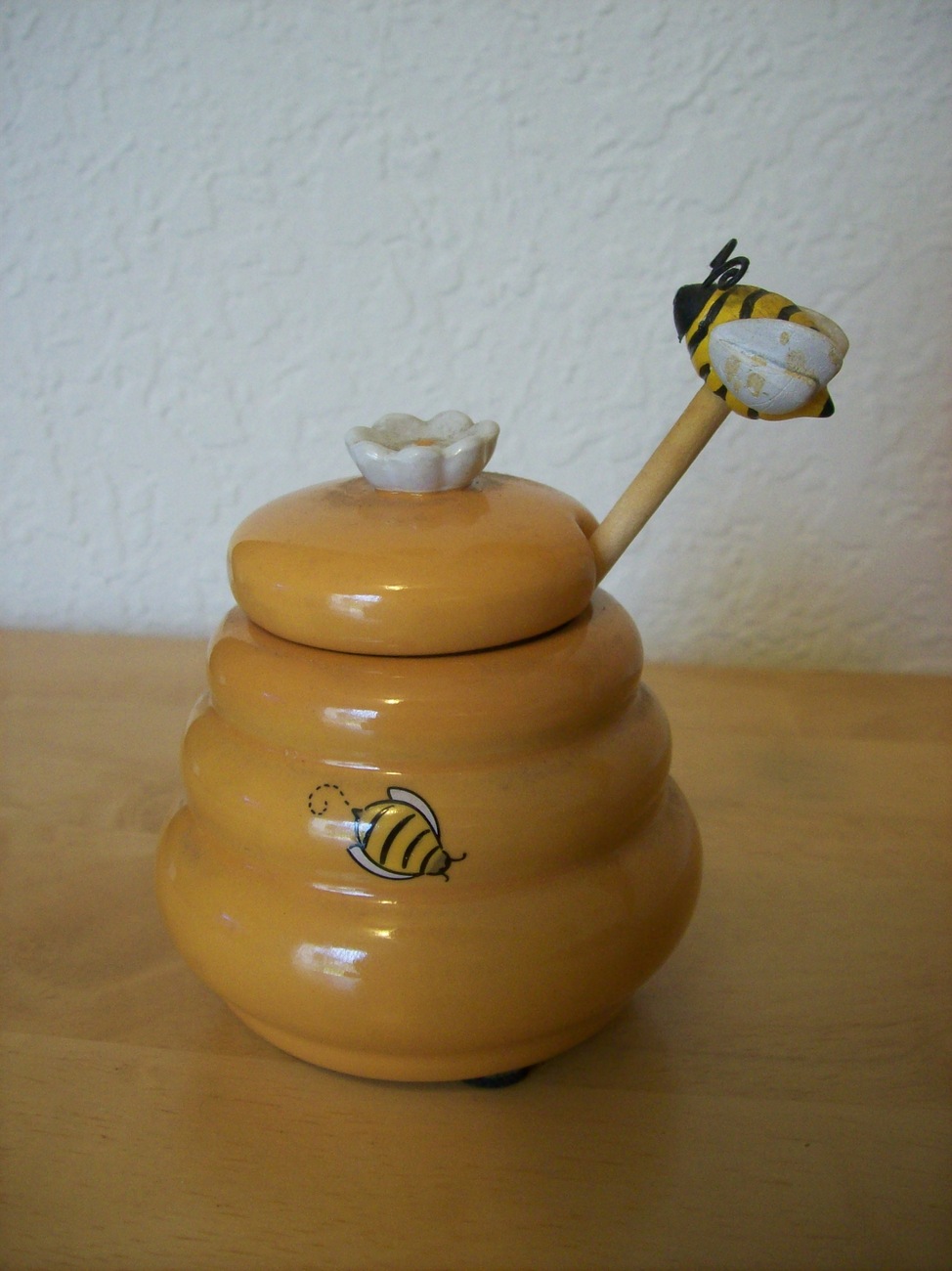 Honey/Miel Jar with Wooden Stirrer - Other