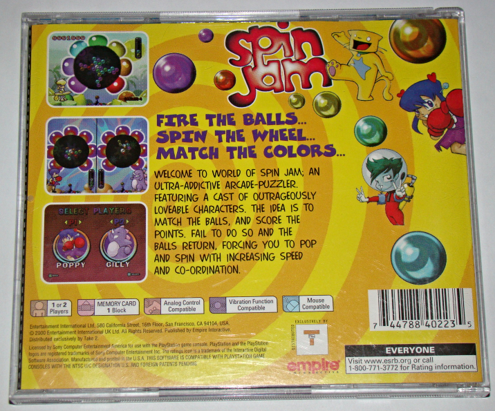 Playstation - Spin Jam PUZZLED? YOU WILL BE (Complete) - Video Games