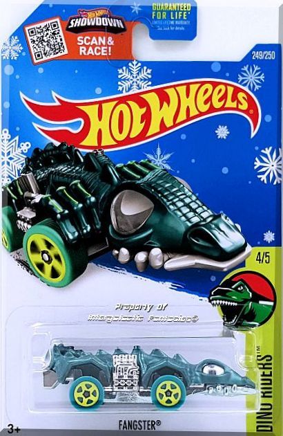 Hot Wheels - Fangster: Dino Riders #4/5 - #249/250 (2016) *Target ...
