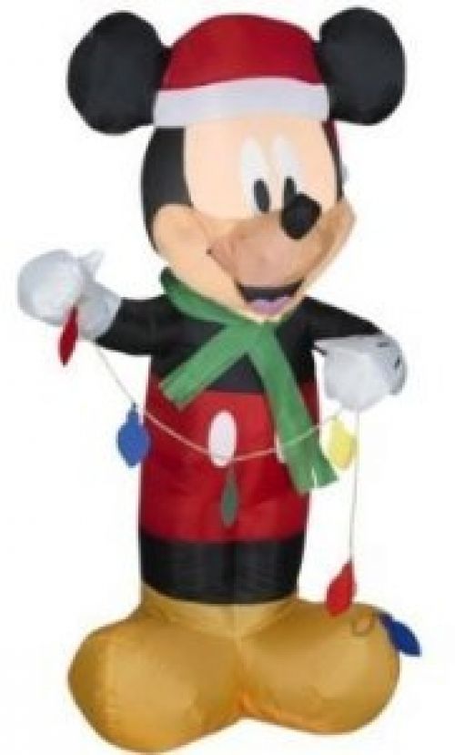 Disney 3 5 Ft Gemmy Christmas Airblown Inflatable Led Mickey