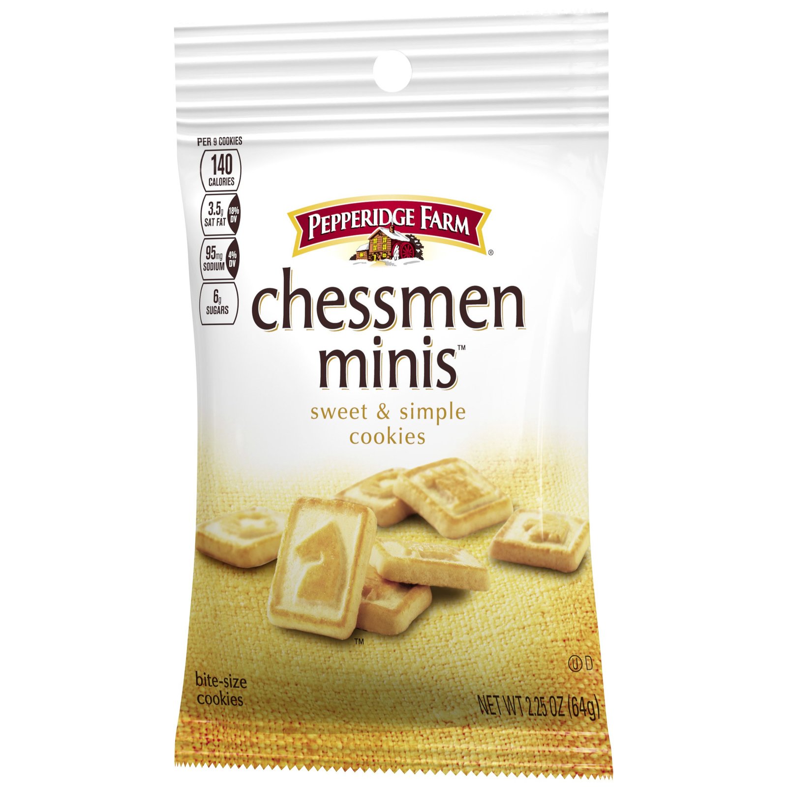 Pepperidge Farm Chessmen Minis Butter Cookies, Snack Pack, 2.25 oz ...