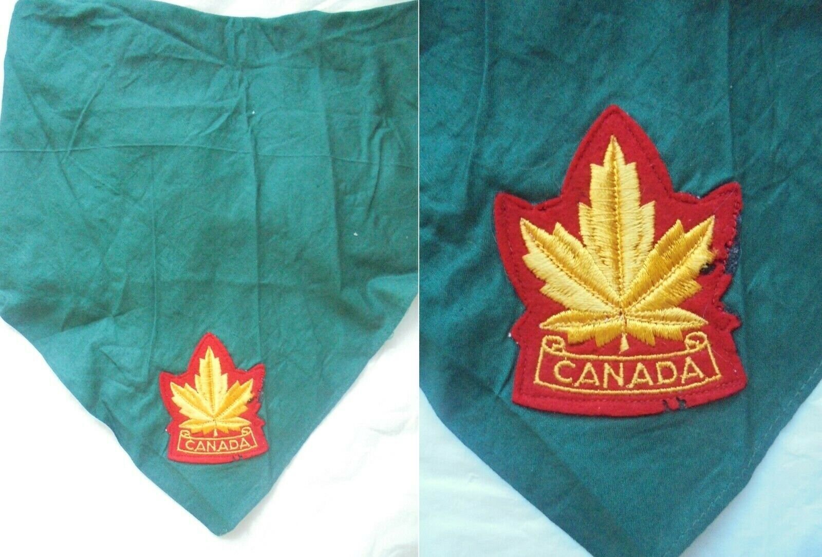 BOY SCOUTS of Canada HANDKERCHIEF hanky bandana original hanky 1960s ...