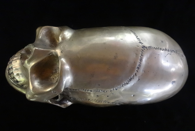 Paracas Elongated Skull Bronze Statue Egyptian Elongated Highly ...