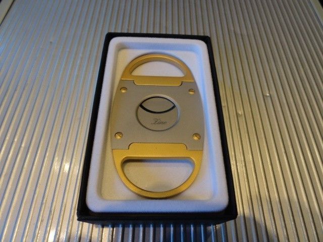 Davidoff Zino Double Blade cigar cutter in metal bicolor Model 84565 ...