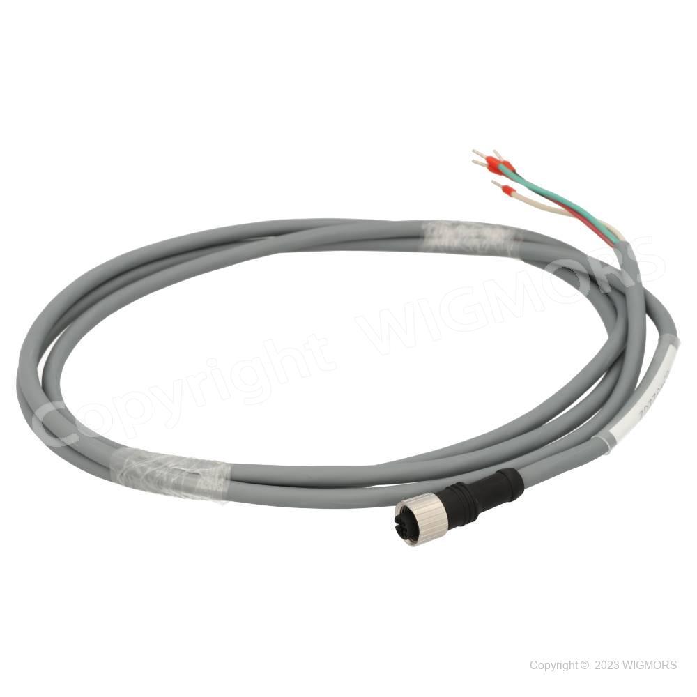 Danfoss M12 female straight connector cable 2m for valve ETS, EPR ...