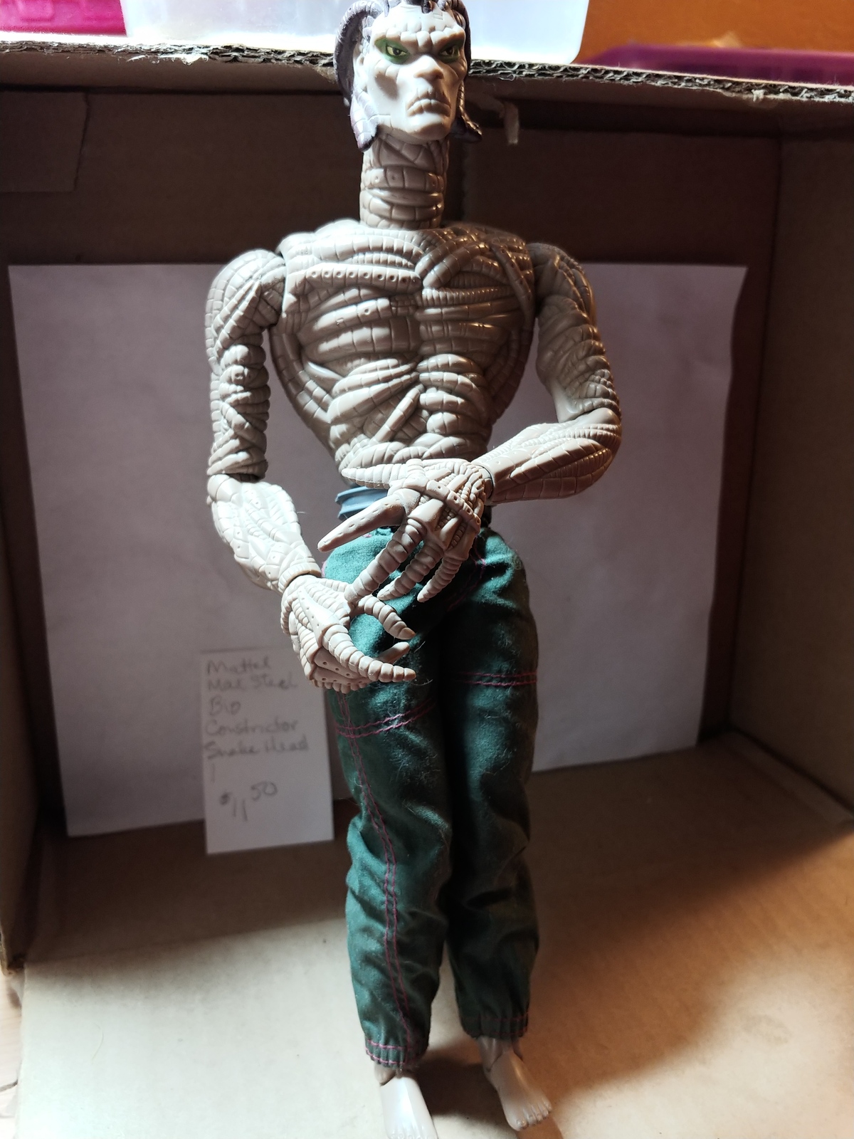 Max Steel BIO Constrictor Snake Head Action Figure - Action Figures