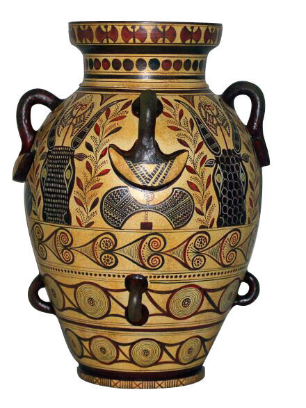 Ancient Greek Geometric Amphora Amphorae Vase Museum Replica ...