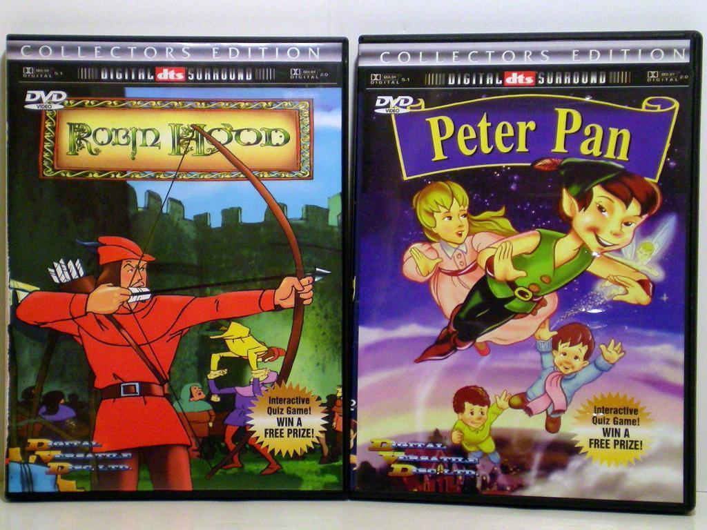 Robin Hood and Peter Pan Animated DVD Collector's Edition - DVD, HD DVD ...