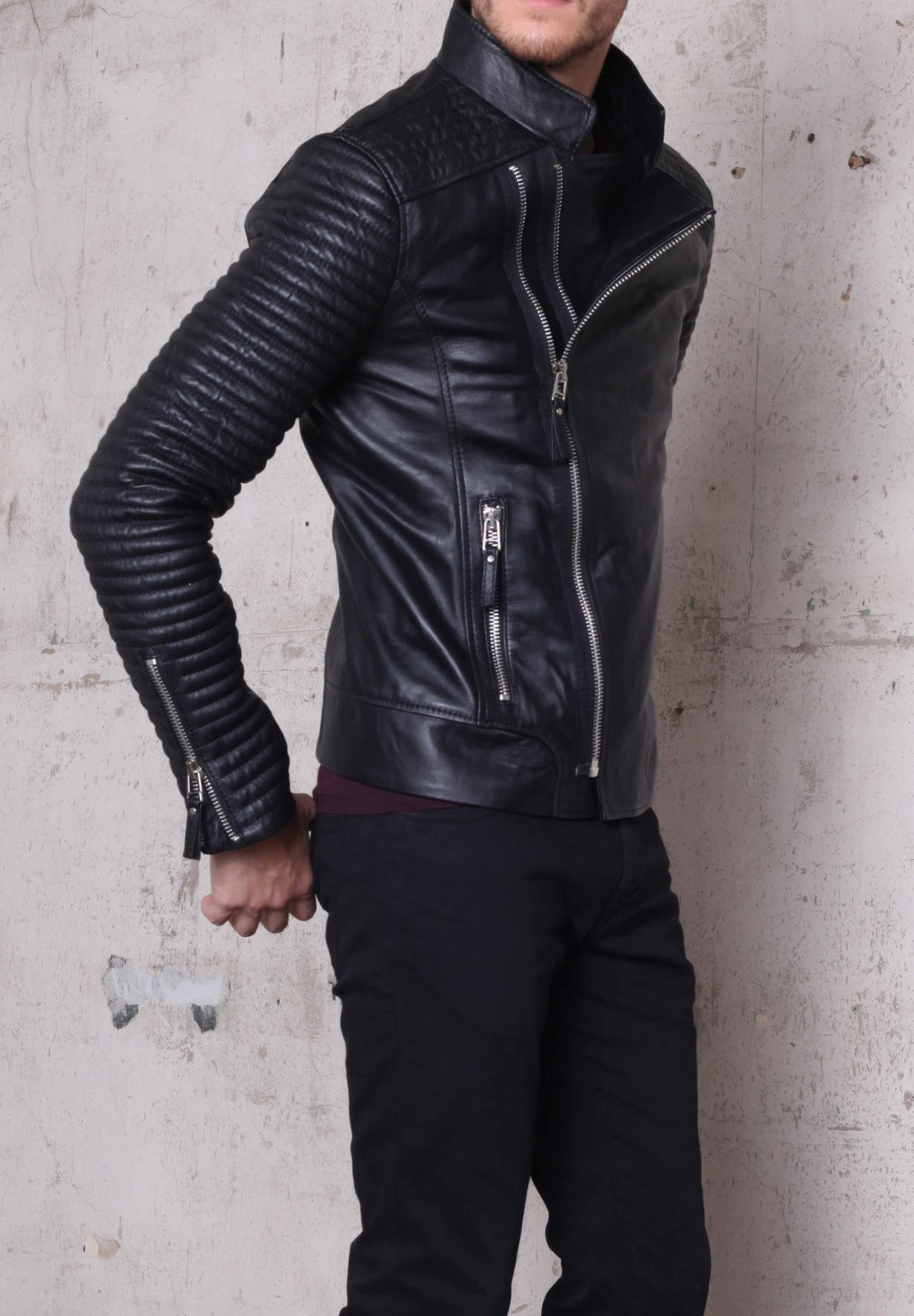 Mens Biker Leather Jackets Fashion at Joshua Tyler blog