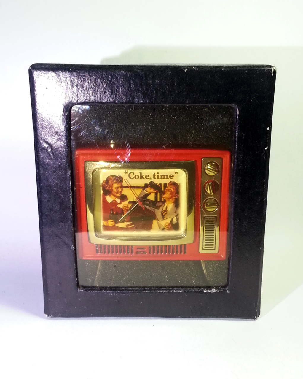 Coca Cola mini TV Shaped Desk Clock (Coke Time) - Tested Works - New In ...