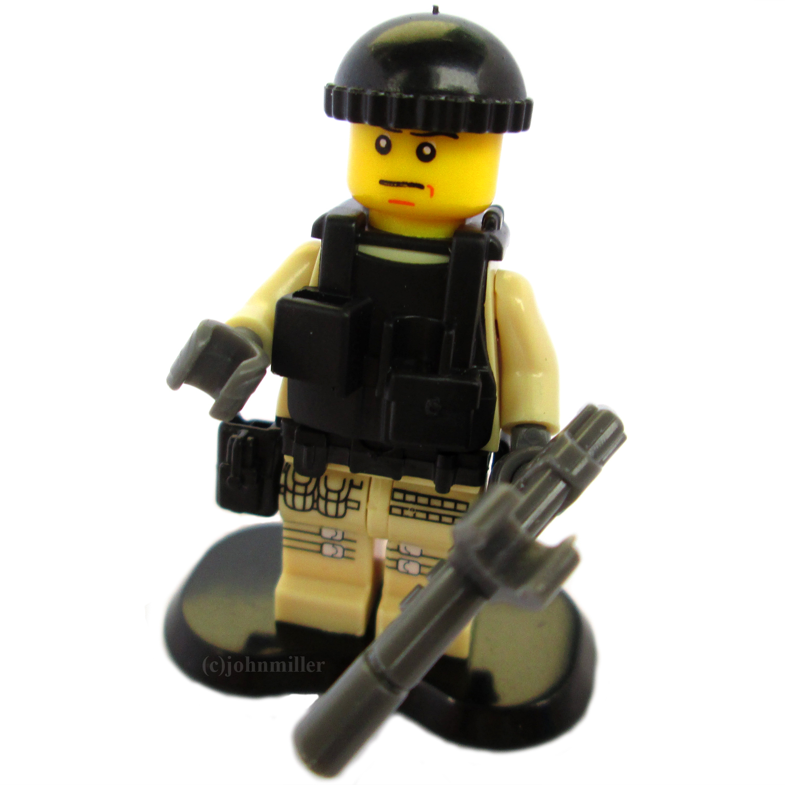 FBI / Police Minifig Minifigure for LEGO® in Tactical Gear w/ Vest ...