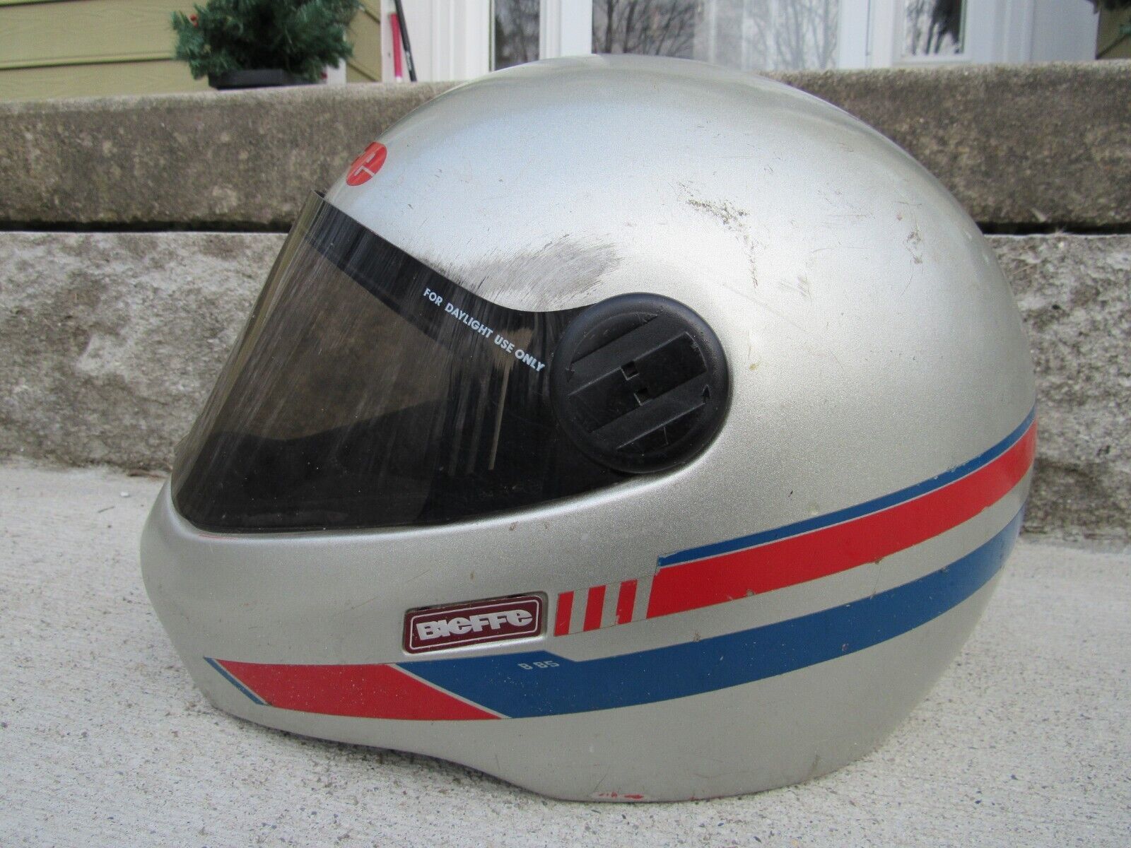 Vintage 1985 BIEFFE Motorcycle Helmet B85 Darth Vader MADE IN ITALY ...
