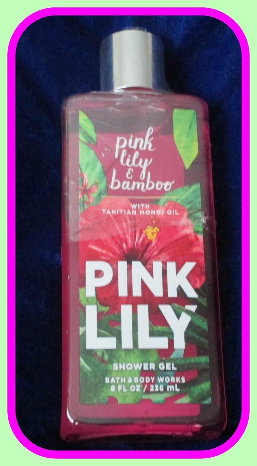 Bath And Body Works Pink Lily And Bamboo Shower Gel With Tahitian Monoi